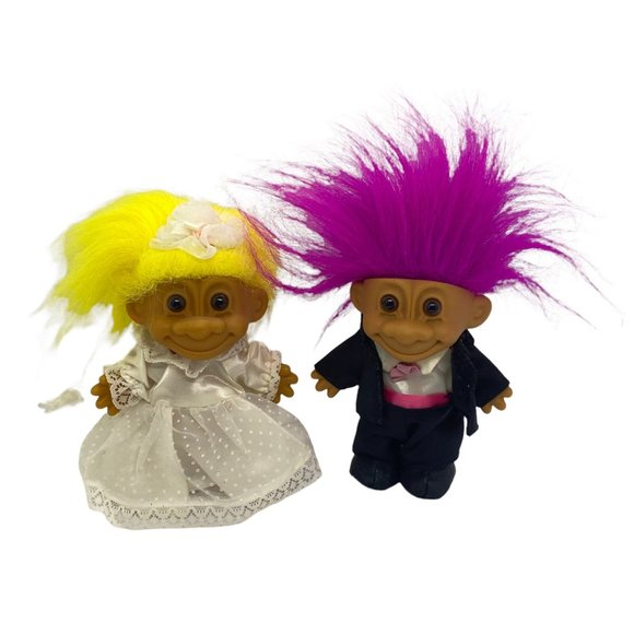 Russ | Toys | Russ Vintage Trolls Bride Groom 45 Figures | Poshmark